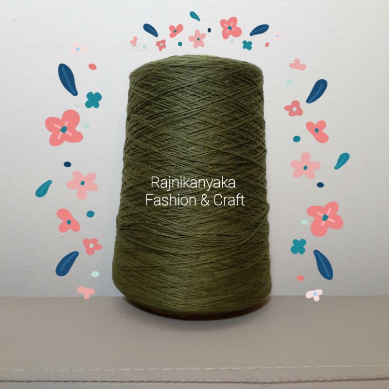 Jual Benang Jala/Benang Jala Katun/Benang Rajut Jala. Hijau, D9, 500gr ...