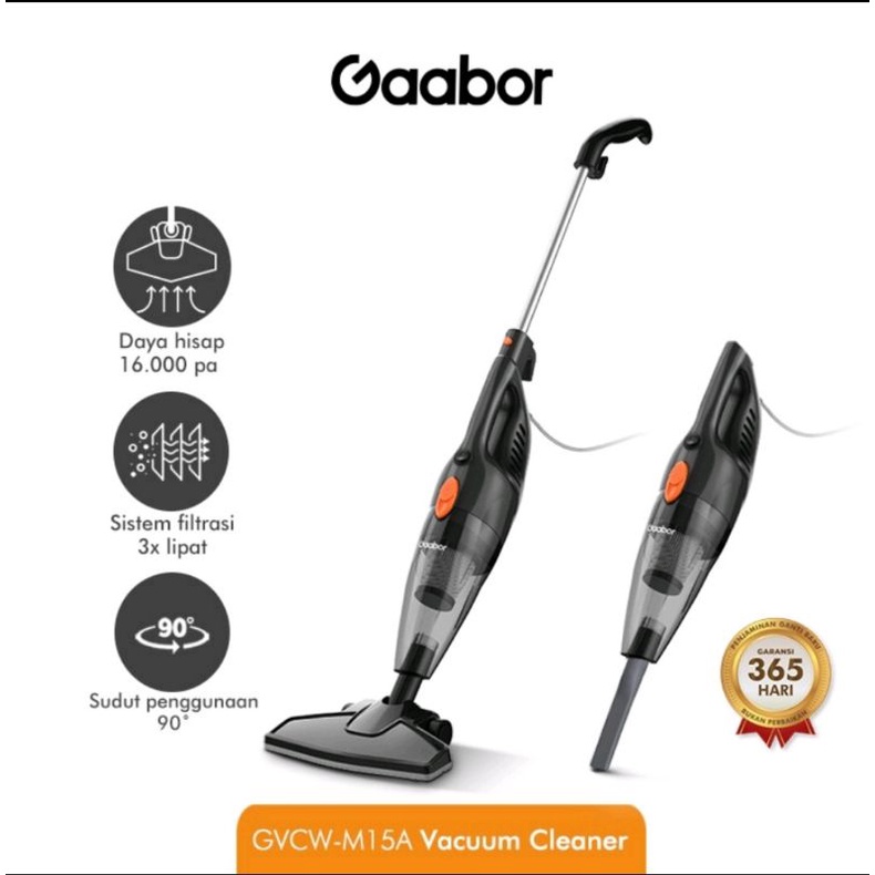 Jual GAABOR vacuum cleaner 1.5 liter - penyedot debu 2 in 1 fungsi ...