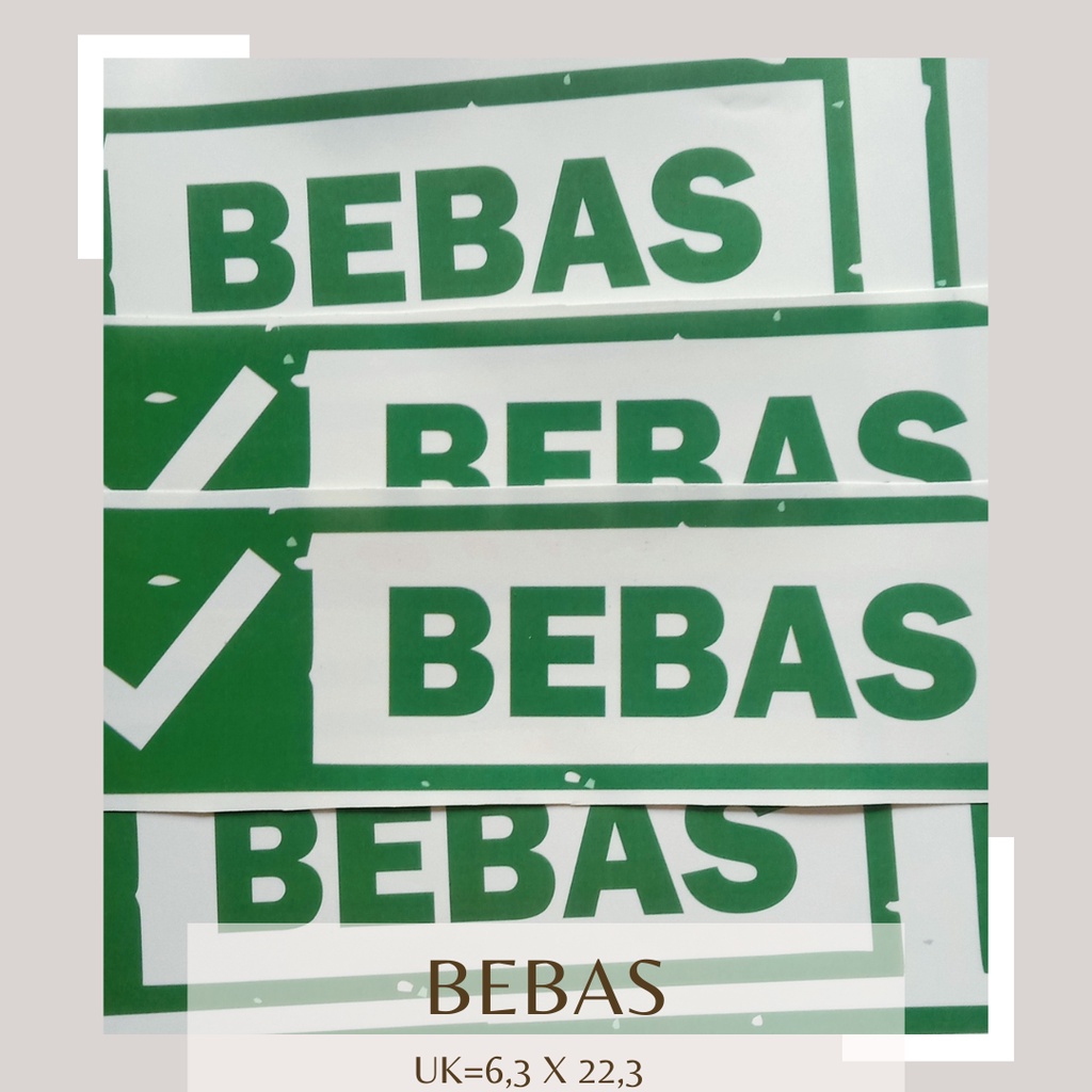 Jual STICKER banner spanduk wisuda LUNAS/LULUS TRANSPARAN harga satuan ...