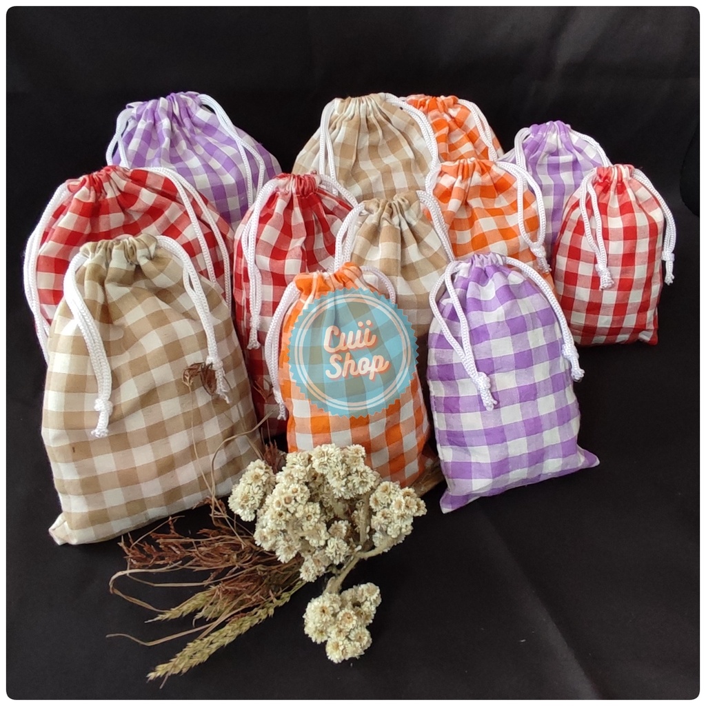 Jual Tas/Pouch SOUVENIR/KOIN Serut ala korea / Pouch Kosmetik Murah ...
