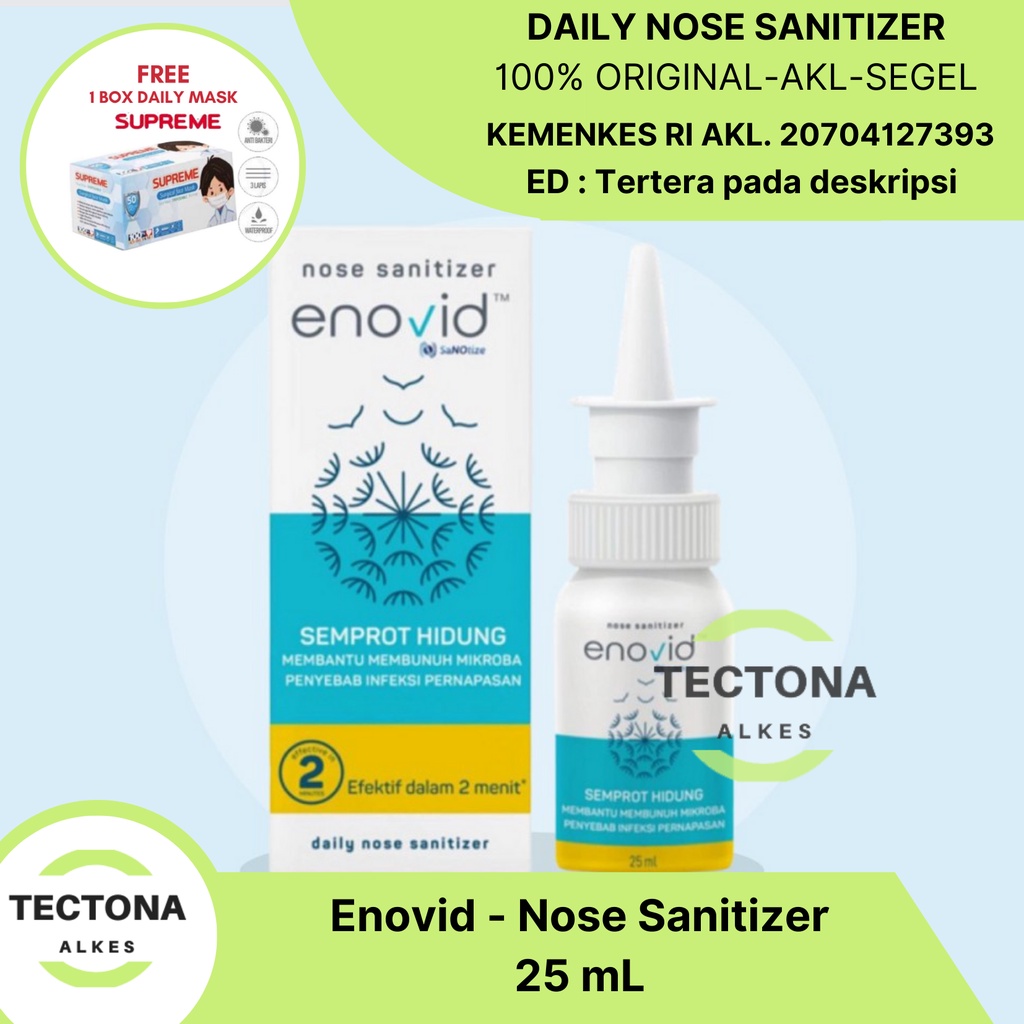Jual Enovid - Daily Nose Sanitizer / Nasal Spray / Semprot Hidung ...
