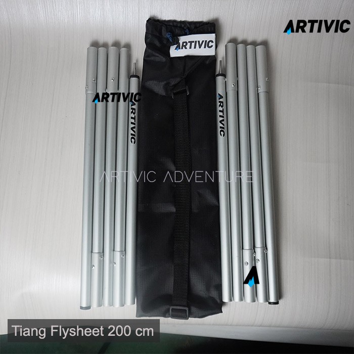 Jual Sepasang Tiang Flysheet 200cm Aluminium Alloy Pole Bivac ...