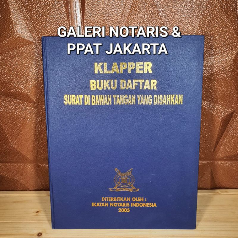 Jual Buku Klaper Legalisasi Klaper Buku Daftar Surat Di Bawah Tangan ...