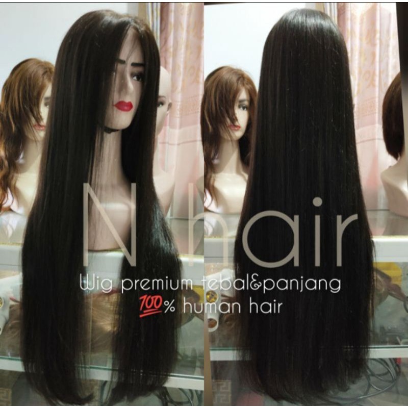 Jual WIG PREMIUM tebal dan panjang RAMBUT ASLI, 100% human hair ...