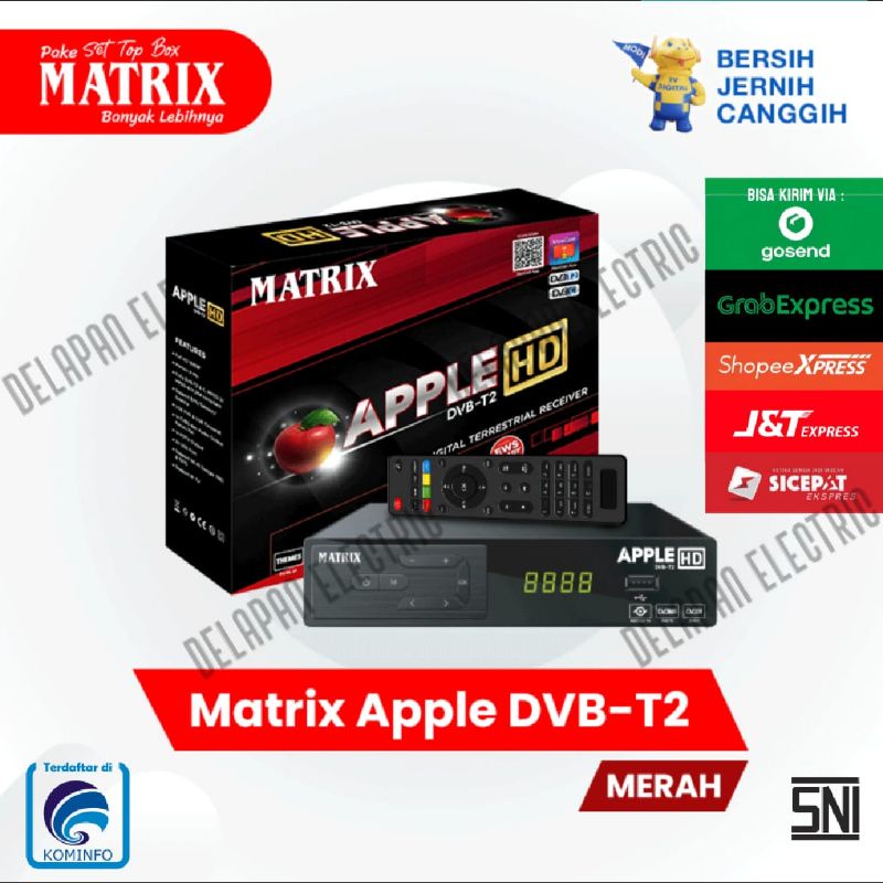 Jual Set Top Box DVB T2 Matrix Apple HD free Bubblewrap, GOSEND ...