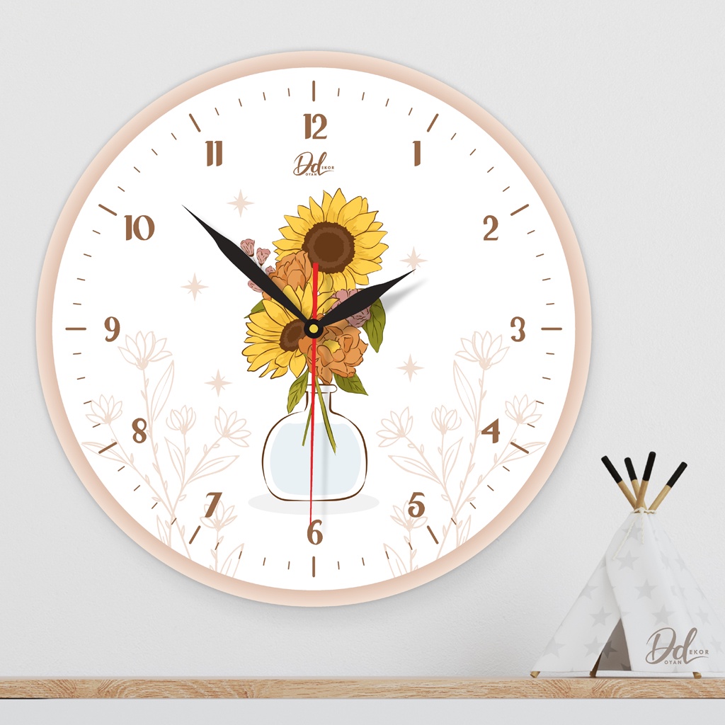 Jual MINIMALIS JAM DINDING AESTHETIC VAS BUNGA CANTIK ESTETIK ...