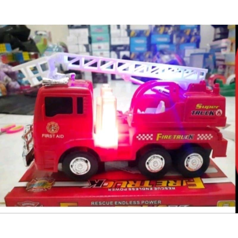 Jual MAINAN MOBIL PEMADAM KEBAKARAN BATERE | Shopee Indonesia