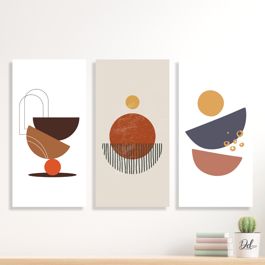 Jual Hiasan Dinding Pajangan Kamar Tidur Abstract Shape Modern Wall ...