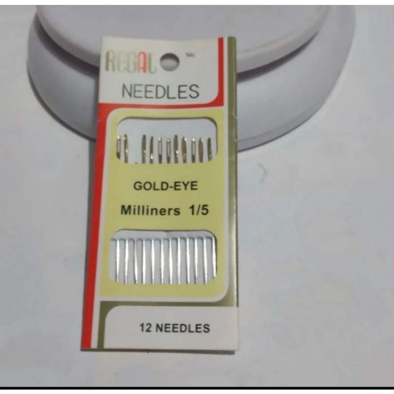 Jual JARUM TANGAN SET GOLD EYE LUBANG BESAR | Shopee Indonesia