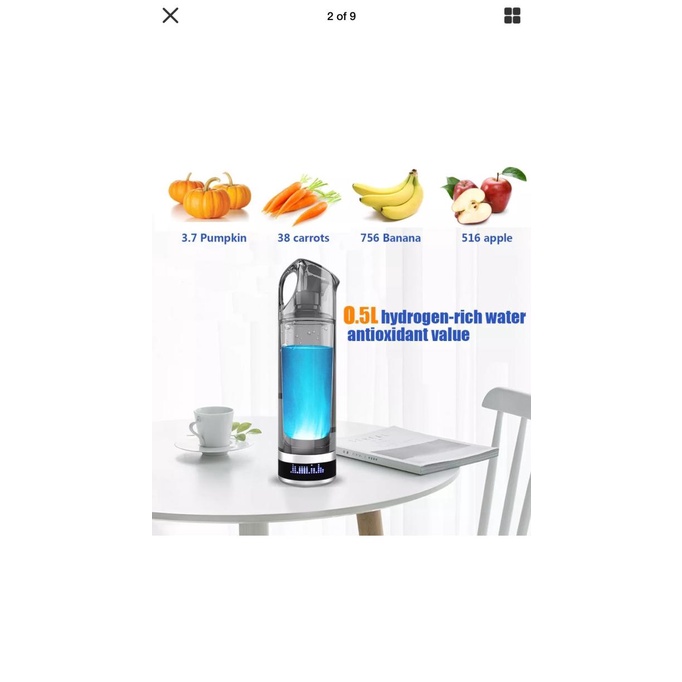 Jual Hydrogen Rich Water Generator Hydrogin 500ML Bottle Alkaline ...