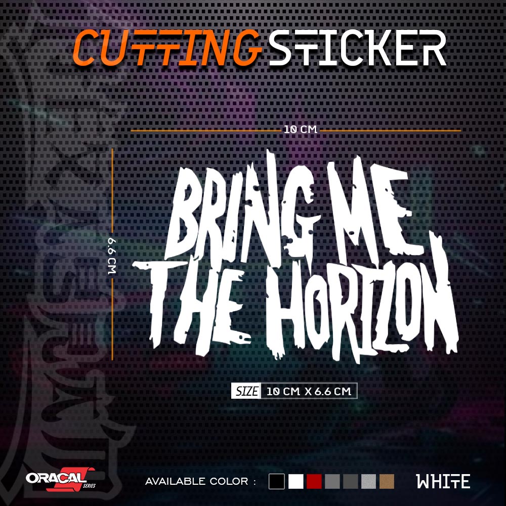 Jual Cutting Sticker Bring Me The Horizon Text Logo | Stiker Cutting ...