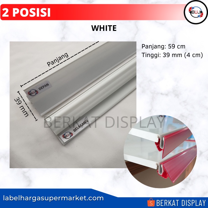 Jual PRICE TAG - PRICE RAIL - LABEL HOLDER - LABEL HARGA SUPERMARKET 2 ...