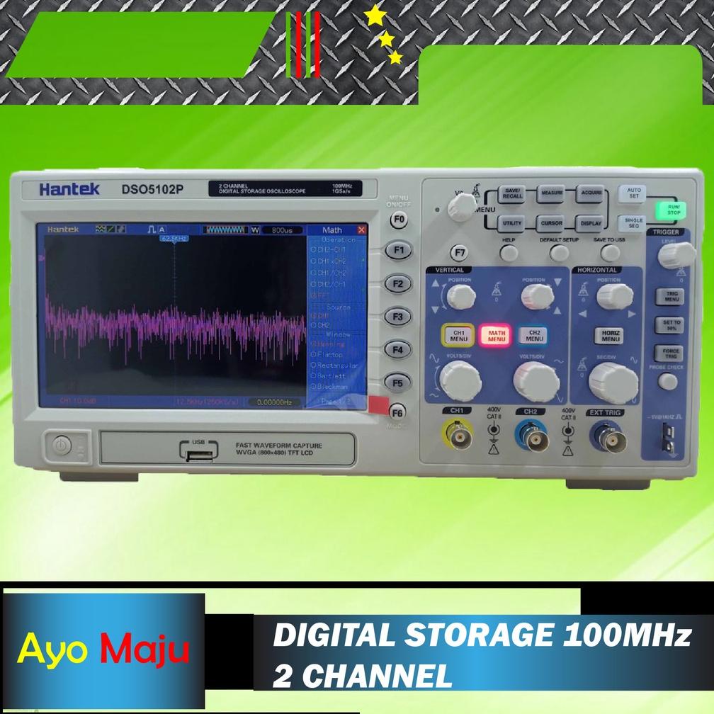 Jual Produk - Oscilloscope Hantek Dso5102P Digital Storage 100Mhz 2 ...