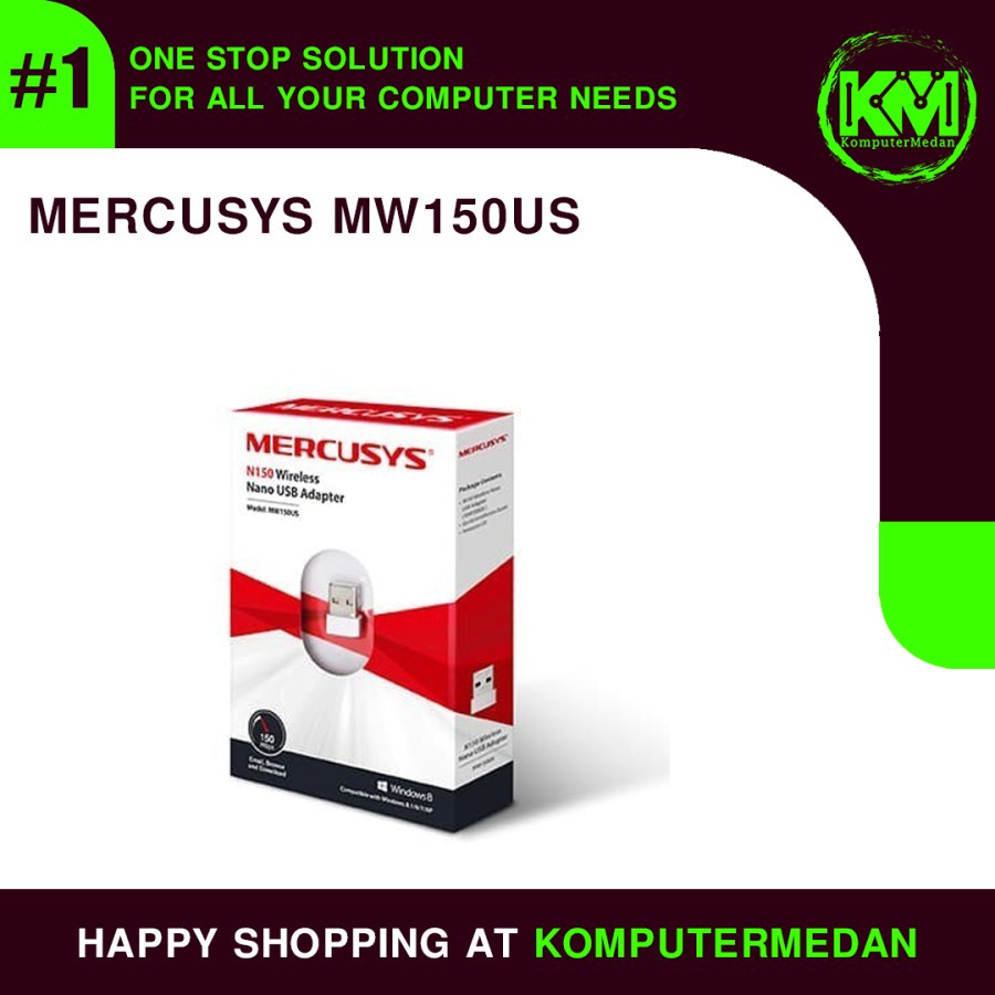 Jual Mercusys MW150US N150 Wireless Nano USB Adapter | Shopee Indonesia
