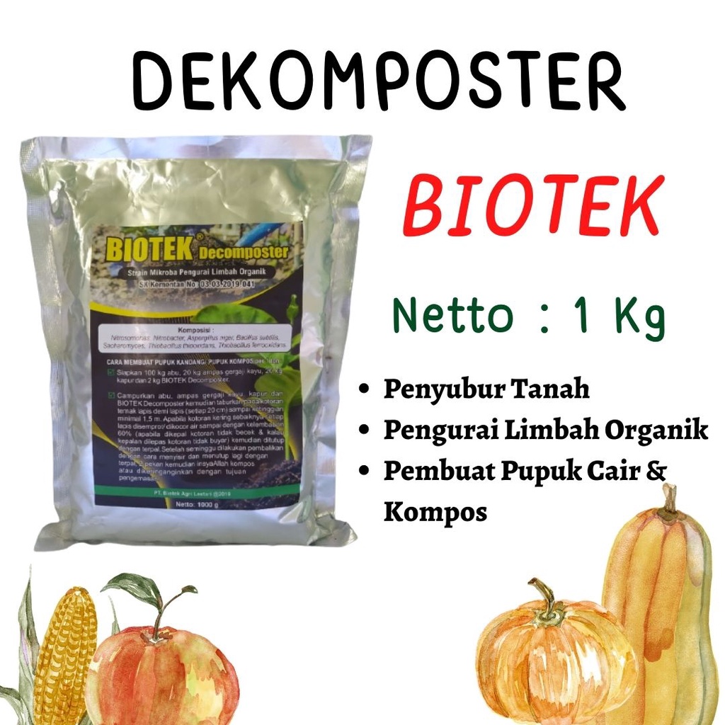 Jual BIOTEK dekomposer pembenah tanah, pengurai limbah sampah organik ...