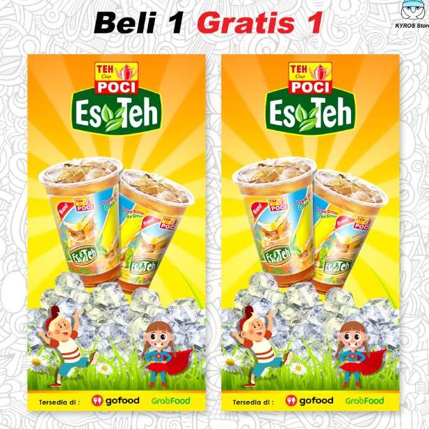 Jual VPC BANNER TEH POCI BELI 1 DAPAT 2 SPANDUK epgau | Shopee Indonesia
