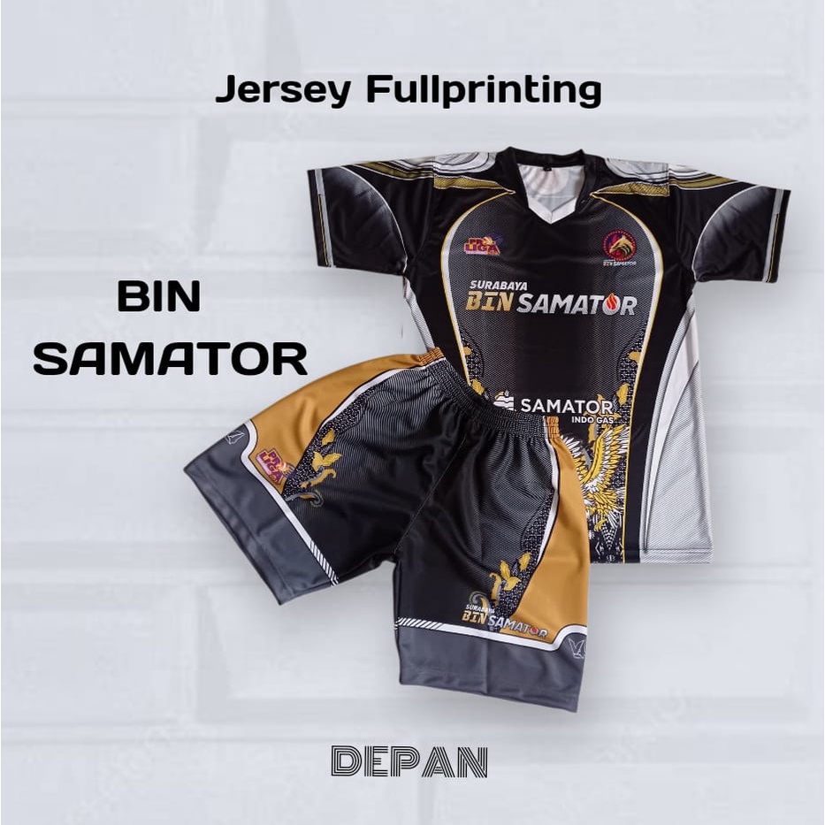 Jual Jersey stelan Volly Free nomor Fullprinting Bin samator proliga ...