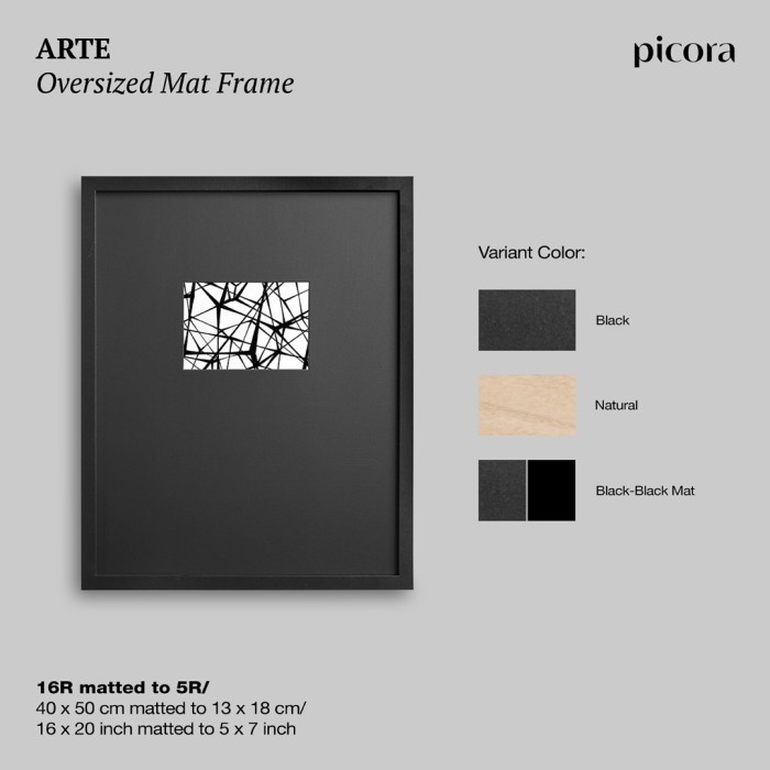 Jual Frm Picora Arte Oversized Mat Frame 40X50Cm 16R/5R Bingkai Foto ...
