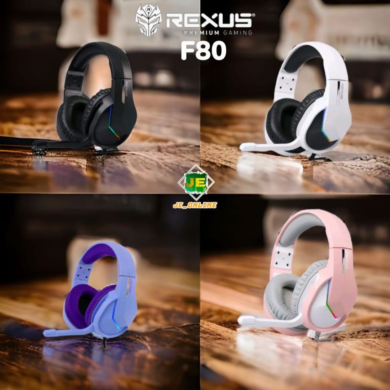 Jual Rexus Vonix F80 RGB - F-80 F 80 Multi-platfrom Gaming Headset ...