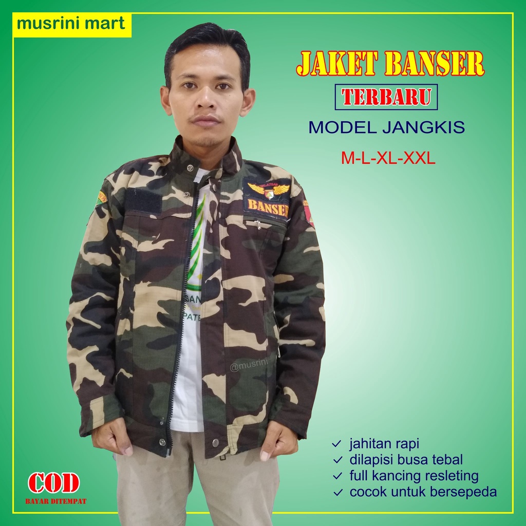 Jual Jaket Banser Model Jangkis Doreng Nato Cerah Cocok Untuk Yang ...