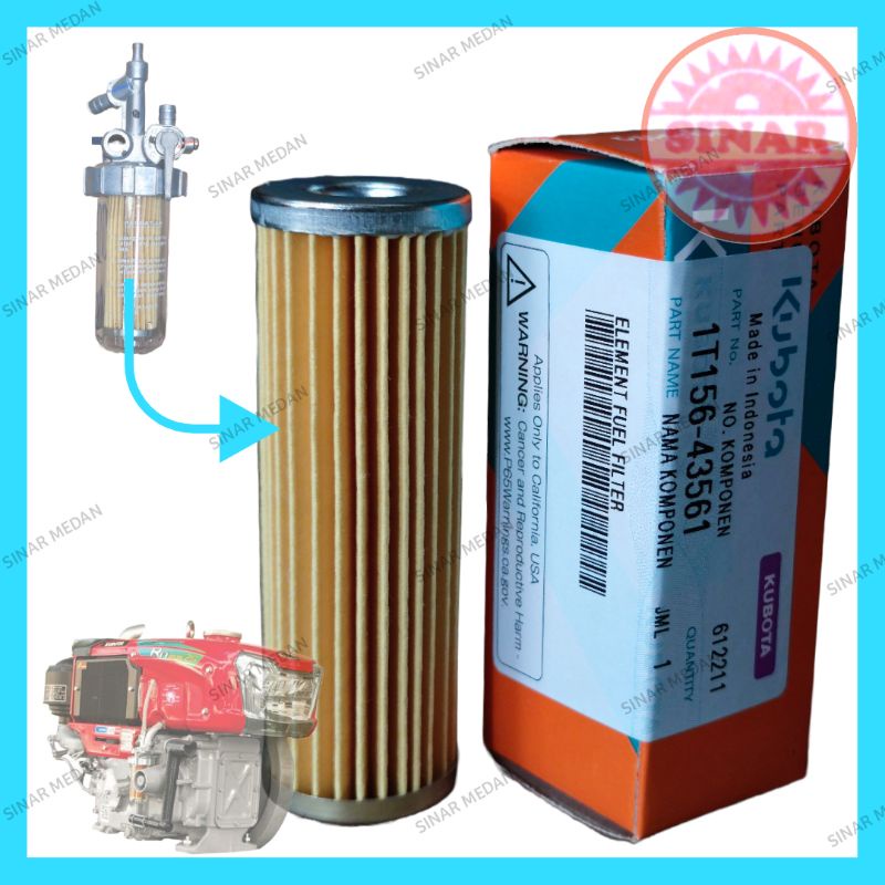 Jual KUBOTA RD85 ELEMENT FUEL FILTER ALL TYPE KND RD FILTER MINYAK ...