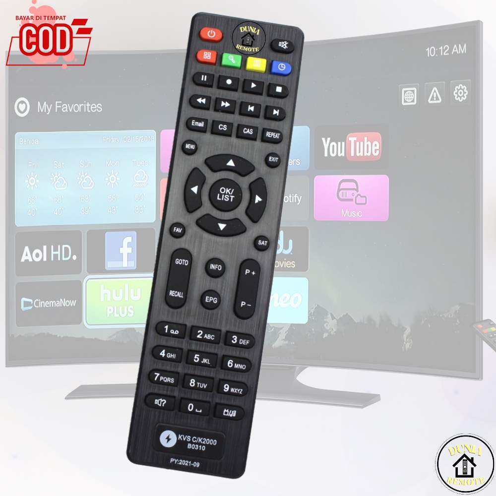 Jual Remot / Remote Receiver Parabola K-vision bromo C2000 | Shopee ...