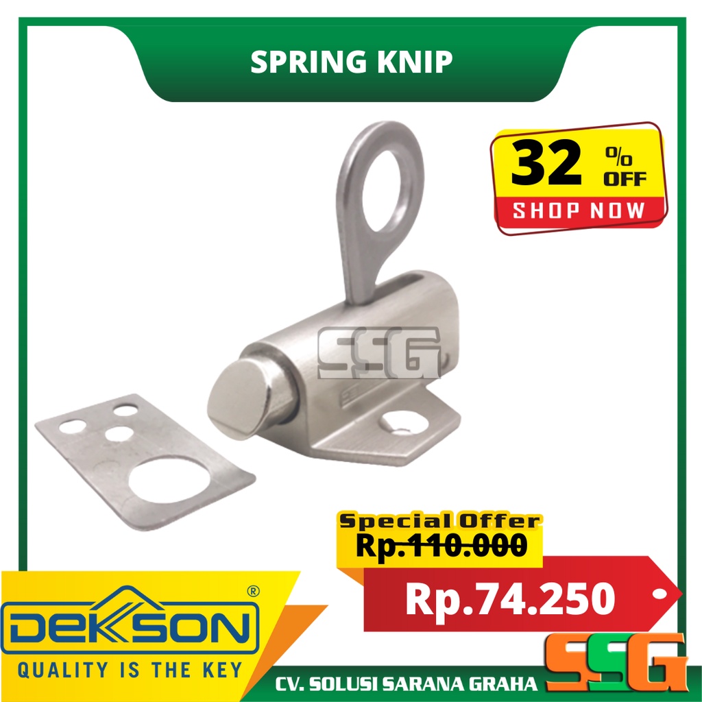 Jual Spring Knip Dekson SK 018 BR SN Pengunci Jendela Dekkson | Shopee ...