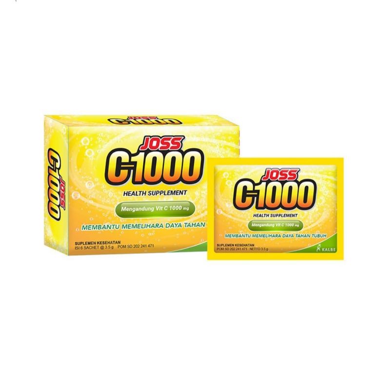 Jual Joss C Vitamin C 1000mg 6x3.5g | Shopee Indonesia