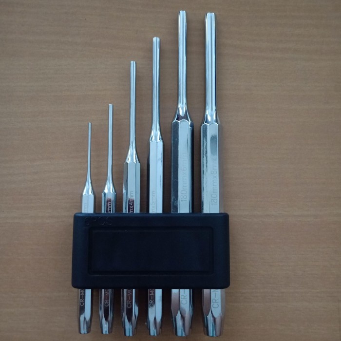Jual Buruan 6 Pcs Parallel Pin Punch Set Pin Penitik Parallel Set 6 Pcs ...