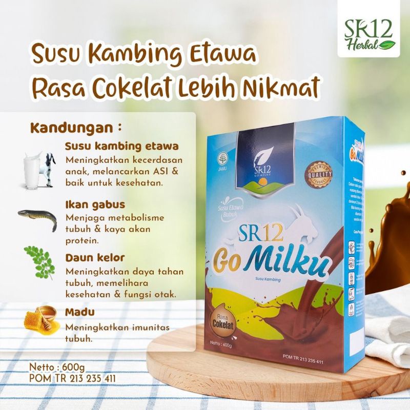 Jual Go Milkku SR12 Susu Kambing Etawa Premium Cocok Untuk Balita ...