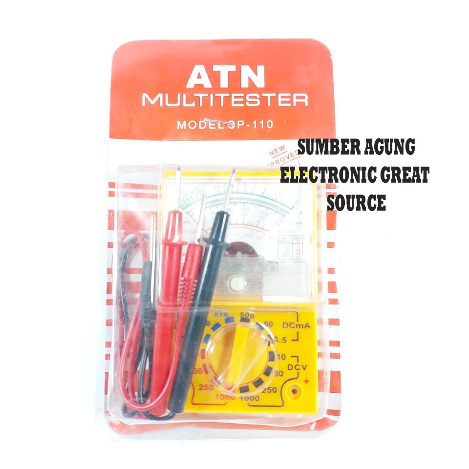 Jual ATN Multitester Kecil OP110 110 Multimeter Avometer Analog Jarum ...