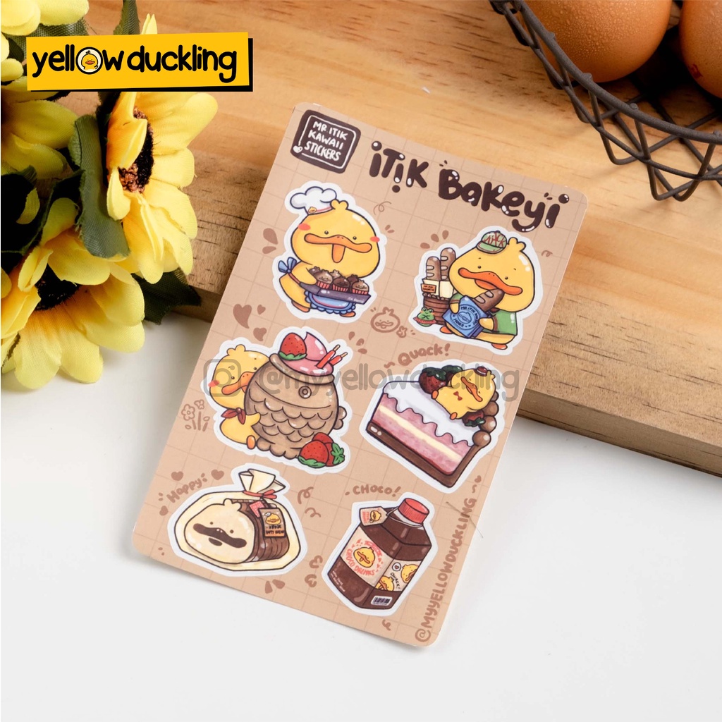 Jual STICKERS - ITIK BEKEYI EDITION STICKER SET - STIKER ITIK BAKERY ...