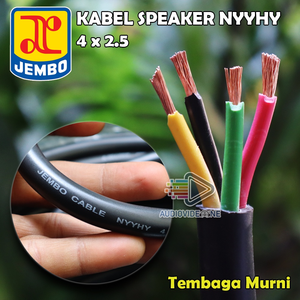 Jual Kabel Jembo NYYHY 4 x 2.5 mm Kabel Speaker Listrik Full Tembaga Murni Jembo Cable Serabut ...