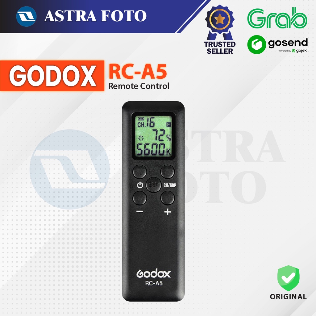 Jual Godox RC-A5 Remote Control For LED Light SL60 SL150 SL200 500C | Shopee Indonesia