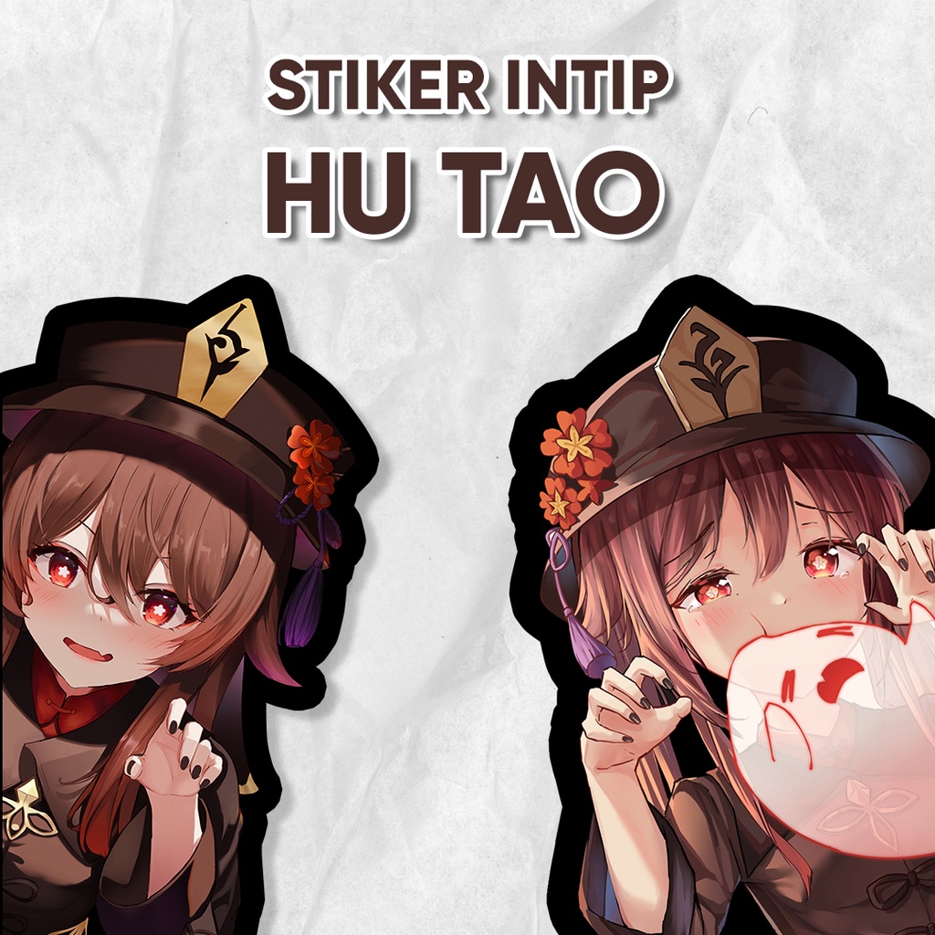 Jual Stiker Intip Samping Hu Tao Genshin Impact/ Sticker Anime ...