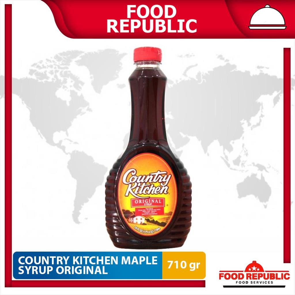 Jual Country Kitchen Maple Syrup Log Cabin 710 GR Sirup Jagung / Corn ...