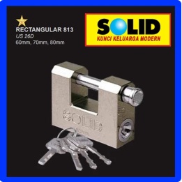 Jual Gembok Rectangular SOLID 813 60mm 70mm 80mm | Shopee Indonesia