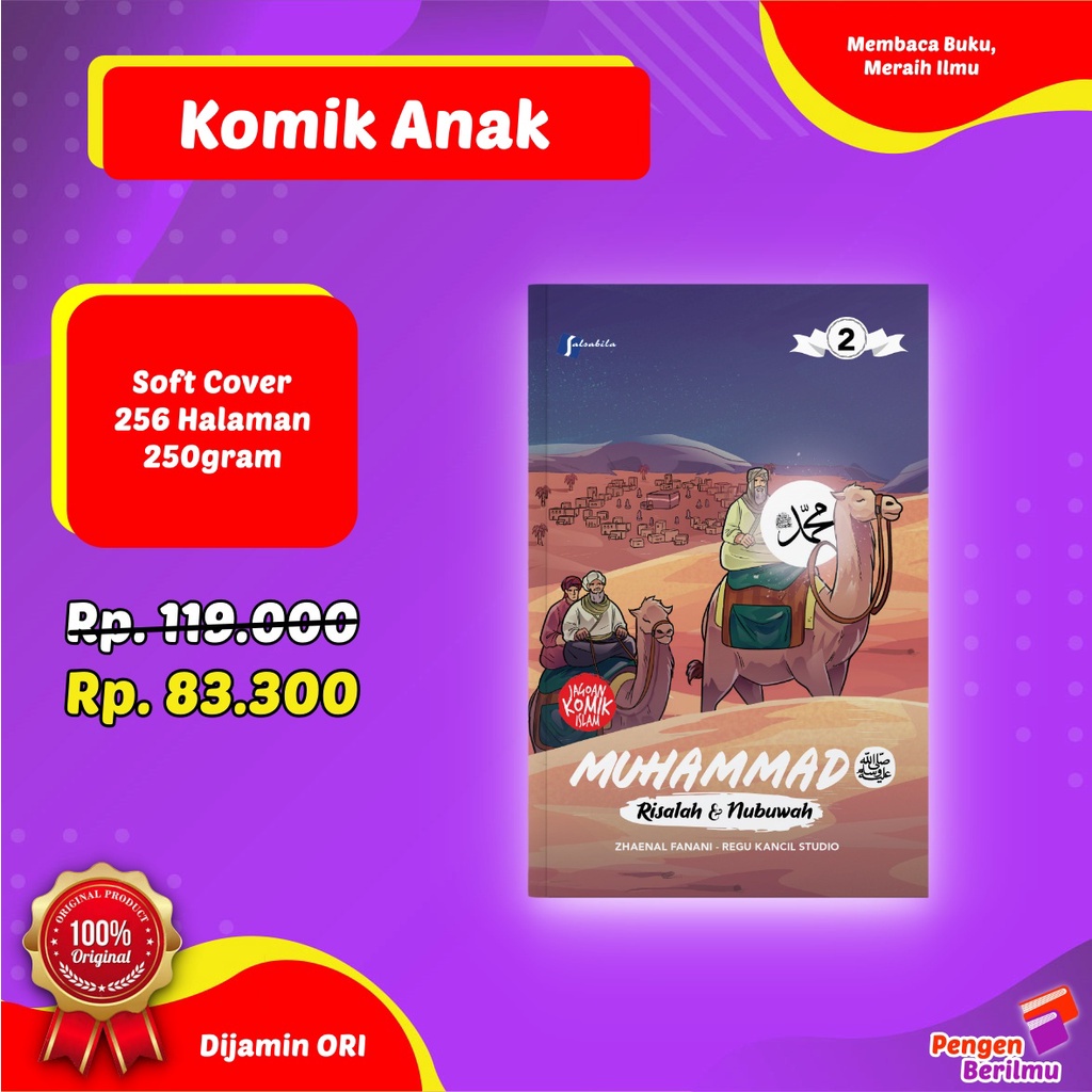 Jual Komik Muhammad SAW #2 : Risalah & Nubuwah | Komik Anak Islami ...