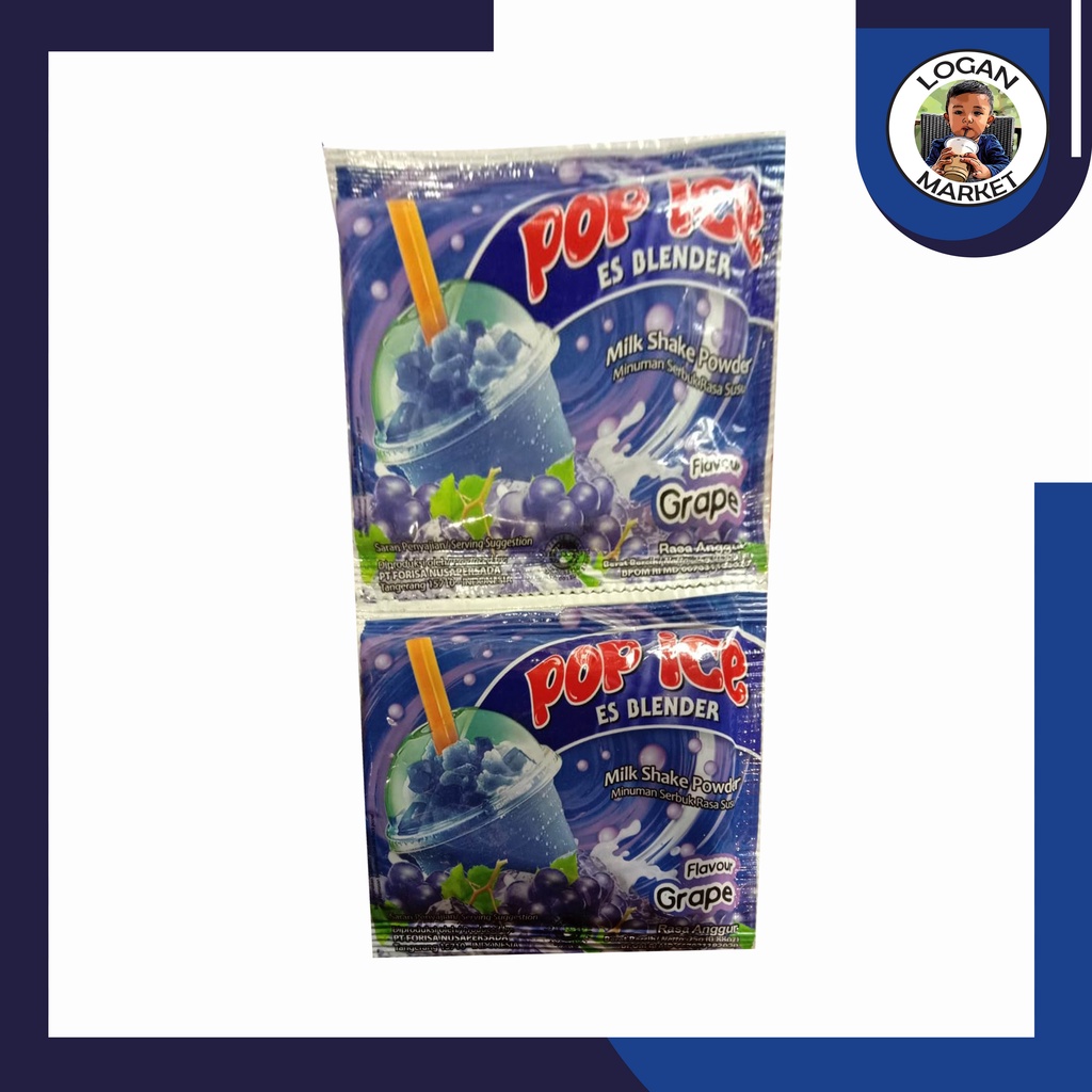 Jual Pop Ice Es Blender Anggur Renceng 10 Pcs Sachet 25gram 25 gram ...
