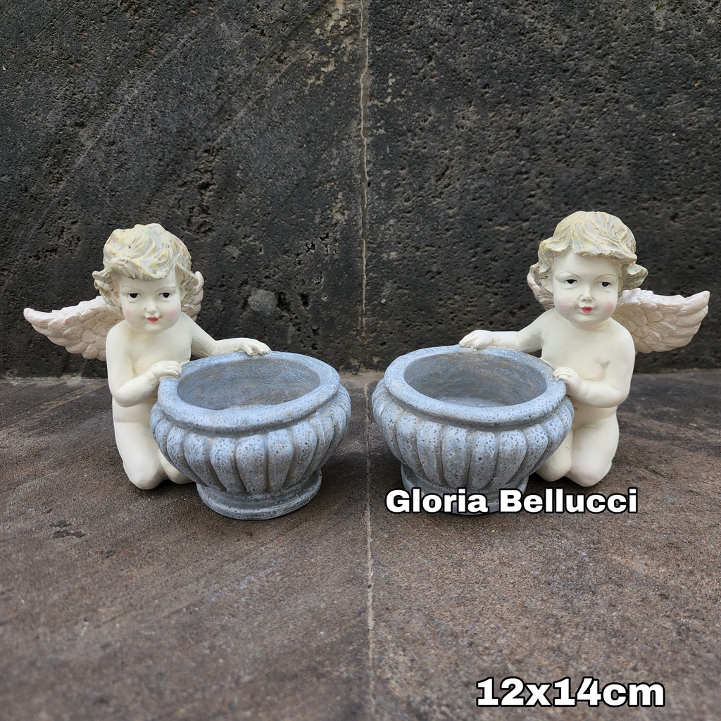 Jual Patung angel gabriel tempat lilin pajangan malaikat dekorasi ...