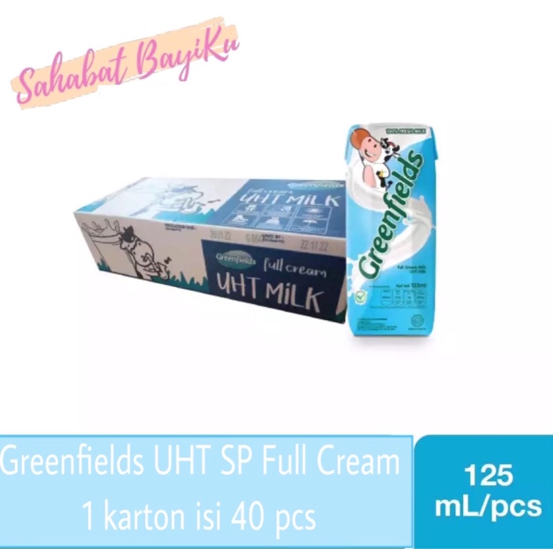 Jual Greenfields UHT SP Full Cream 105ml | KARTON (40pcs) | Shopee Indonesia
