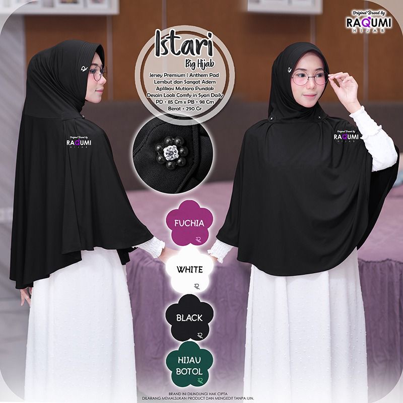 Jual ISTARY BIG HIJAB RAQUMI ORIGINAL | BESTARI RAQUMI | JILBAB PUTIH ...