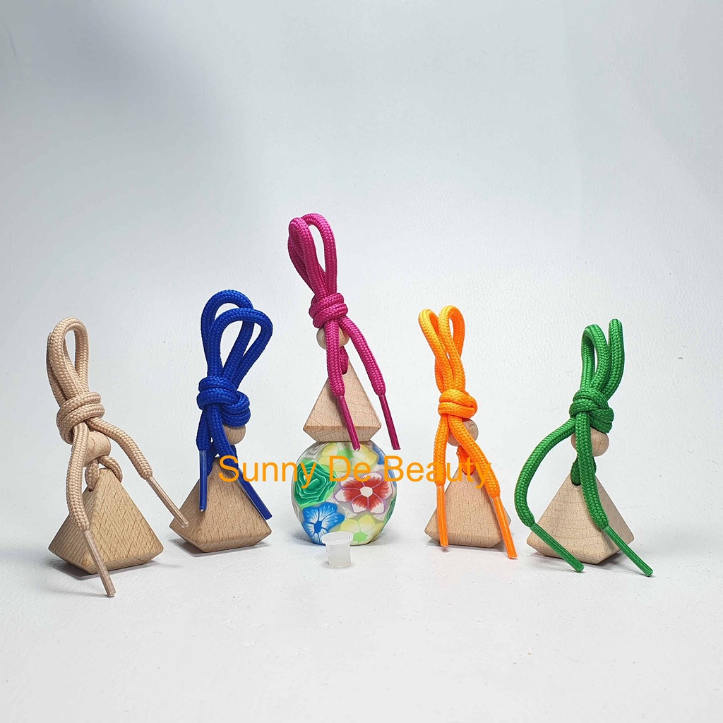 Jual Botol Parfum Gantung 8 Ml Roda Print Warna Tutup Kayu Segitiga ...
