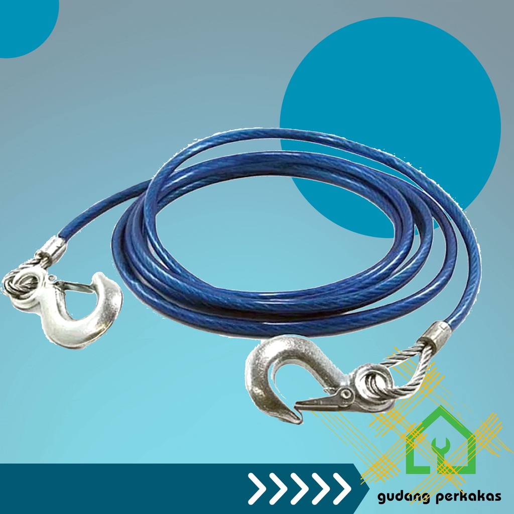 Jual Tali Derek Mobil Kawat Baja 4 Meter / Sling Baja 3 Ton | Shopee ...