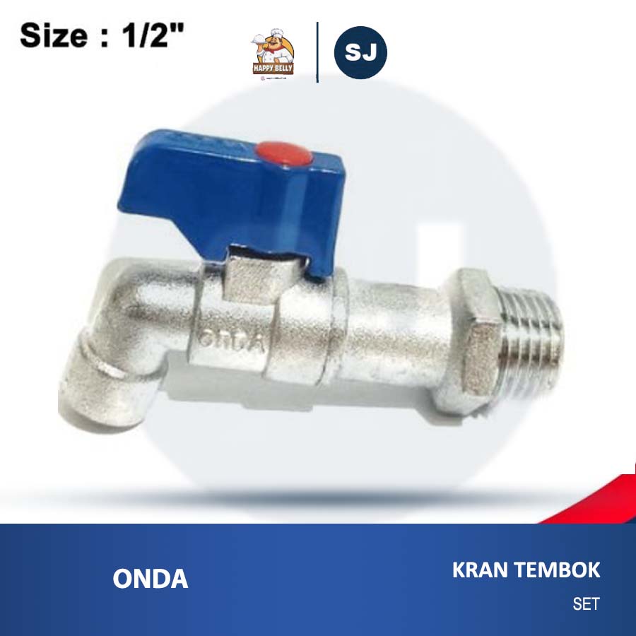 Jual Kran Besi Tembok ONDA BC 1/2" Keran cebol Keran taman pendek 1/2 ...