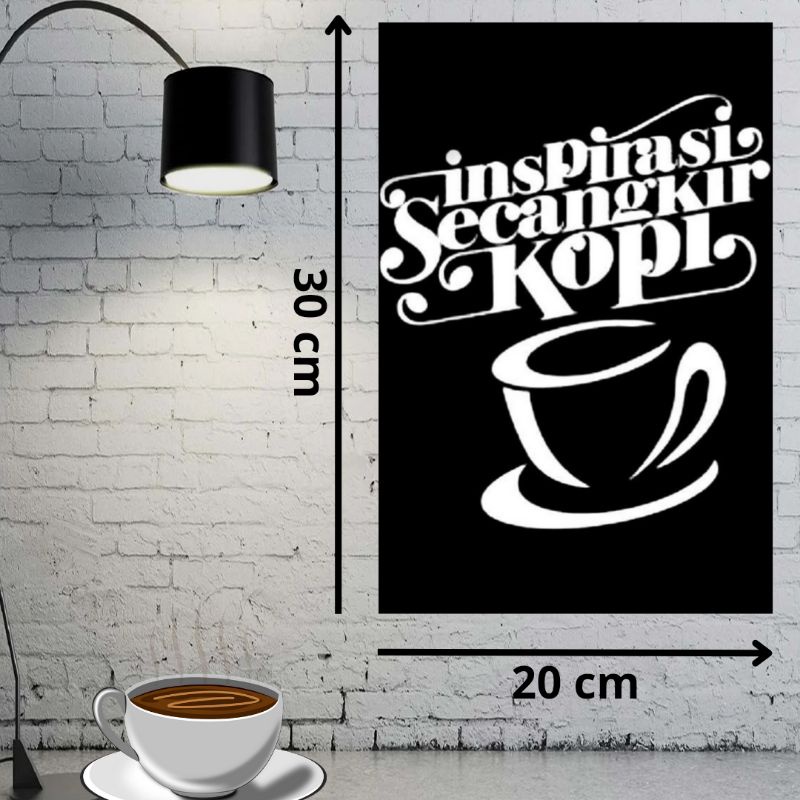 Jual Hiasan dinding cafe pajangan kata kata bijak kamar ruang tamu ...