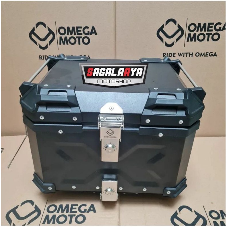 Jual Box Pannier Omega 40L import alumunium box motor touring adventure ...