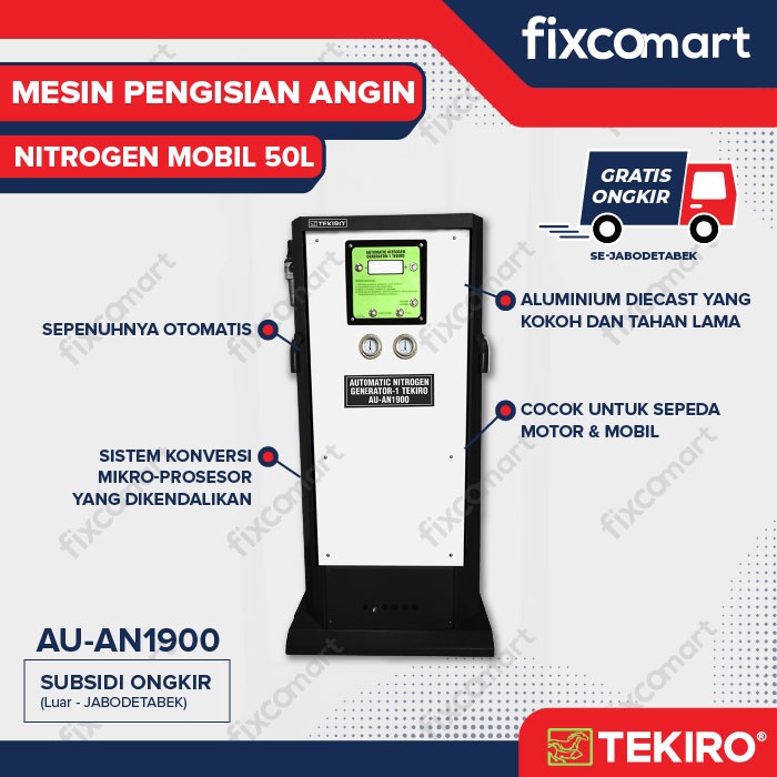 Jual Tekiro Mesin Nitrogen Isi Angin Ban Mobil Motor 50L GRATIS ONGKIR ...
