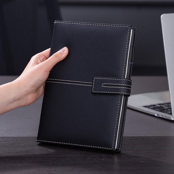 Jual Buku Agenda A5 DELI Sampul Kulit Notebook isi 120 lbr - EN142L ...