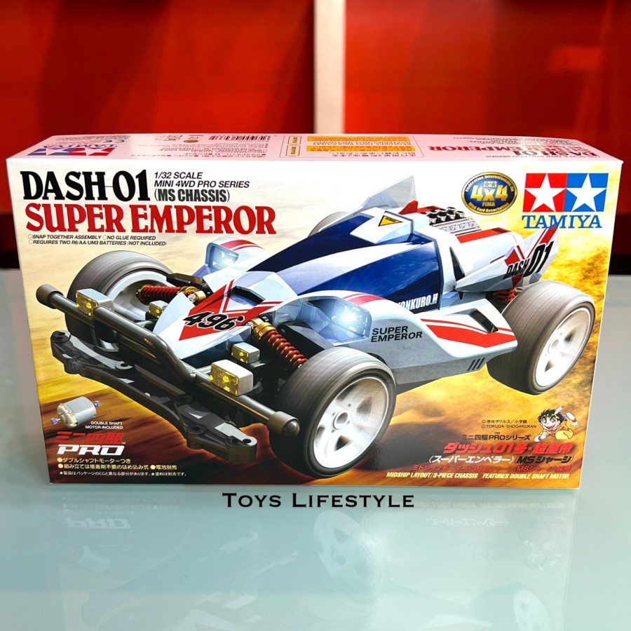 Jual Mainan Rakit Mobil Tamiya Mini 4WD - Super Emperor Dash 01 ...
